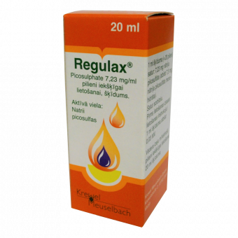 REGULAX PICOSULPHATE 7,23 mg/ml pilieni, 20 ml | euroaptieka.lv