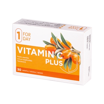 FORDAY VITAMIN C PLUS tabletes, 30 gab. | euroaptieka.lv