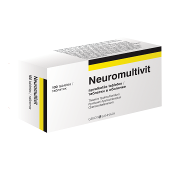 NEUROMULTIVIT apvalkotās tabletes, N100 | euroaptieka.lv