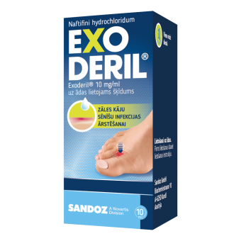 EXODERIL 10 mg/ml uz ādas lietojams šķīdums, 10 ml, N1 | euroaptieka.lv