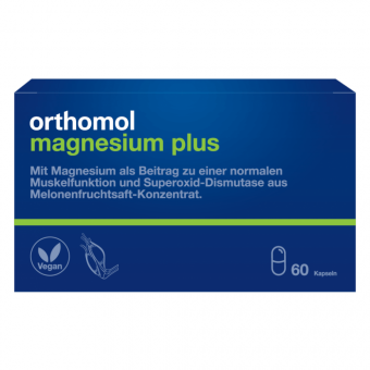 ORTHOMOL kapsulas MAGNESIUM PLUS, 60 kapsulas | euroaptieka.lv